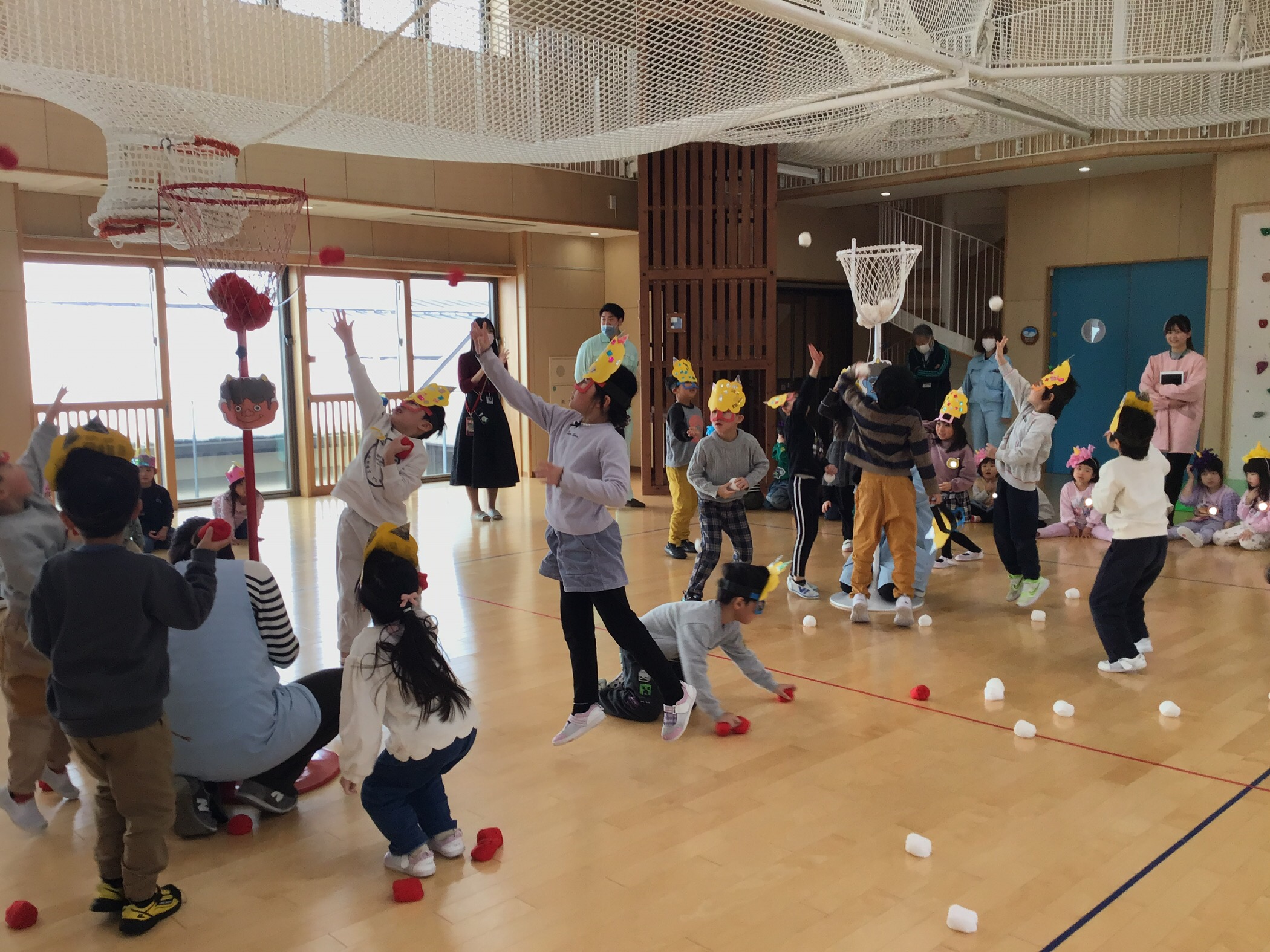 あおぞら組 1月28日の様子👹 | 保育日記 | えびがせ保育園アミック（amic）